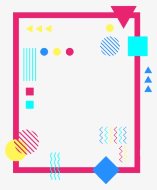 Decoration Sticker - Colorful Frame Vector Png PNG Image | Transparent ...