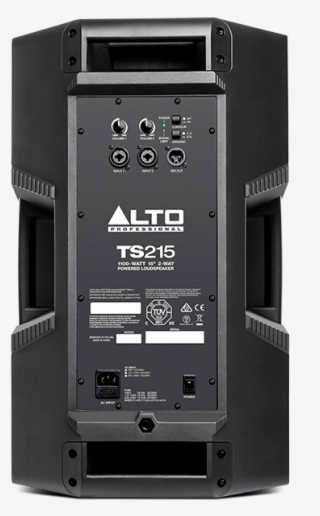 Back - Alto Ts215 Powered Speakers PNG Image | Transparent PNG Free ...