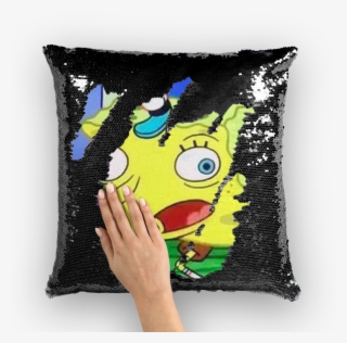 Mocking Spongebob Sequin Pillow PNG Image | Transparent PNG Free ...