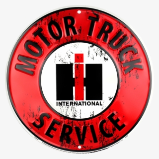 Ih Motor Truck Service Circle Sign - International Harvester PNG Image ...