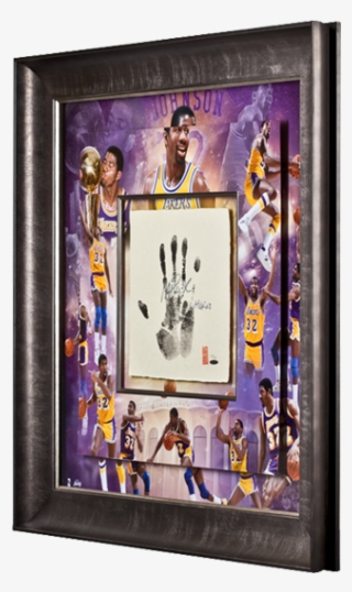 Magic Johnson Png - Magic Johnson Los Angeles Lakers Framed Autographed ...