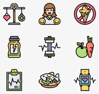 Healthy Life Pictograms - Social Life Icons PNG Image | Transparent PNG ...