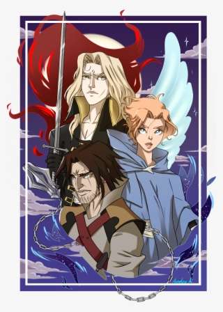 Here Is The Finished Castlevania Picture From My Stream - Cartoon PNG ...