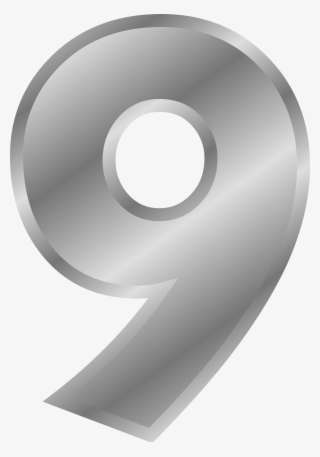 Effect Letters Alphabet Silver - Number 9 Clipart PNG Image ...