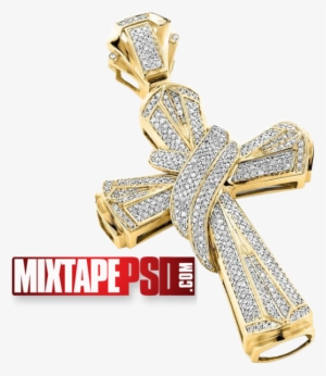 Share This Image - Men Gold Diamond Cross Pendant PNG Image ...