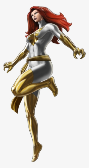 White Crown Phoenix Right Portrait Art - White Crown Phoenix Marvel PNG ...