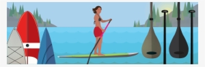 Stand Up Paddle Board Paddle Cartoon PNG Image | Transparent PNG Free ...