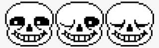 Just Some Sans Battle Faces I Made - Sans Head Png PNG Image ...