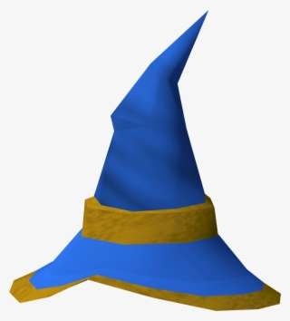 Wizard Hat Is A Blue Wizard Hat With A Gold Trim - Runescape Wizard Hat ...
