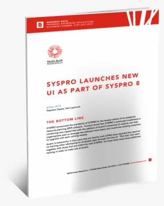 Syspro Launches New Ui As Part Of Syspro - Graphic Design PNG Image ...