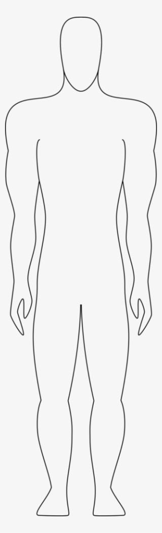 Clipart Human Body Outline - Line Art PNG Image | Transparent PNG Free ...