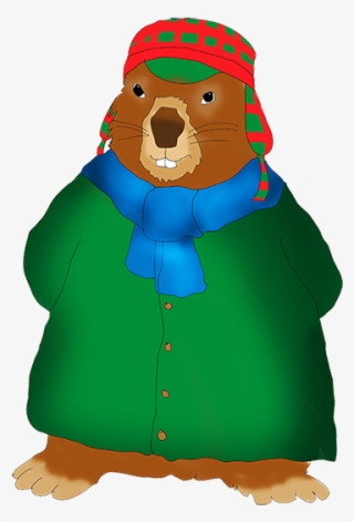 Winterdressed Groundhog Clip Art - Illustration PNG Image | Transparent ...