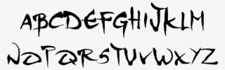 Brushstroke Typeface - Metal Gear Solid 4 Font PNG Image | Transparent ...