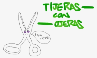 Tijeras Con Ojeras - Cartoon PNG Image | Transparent PNG Free Download ...