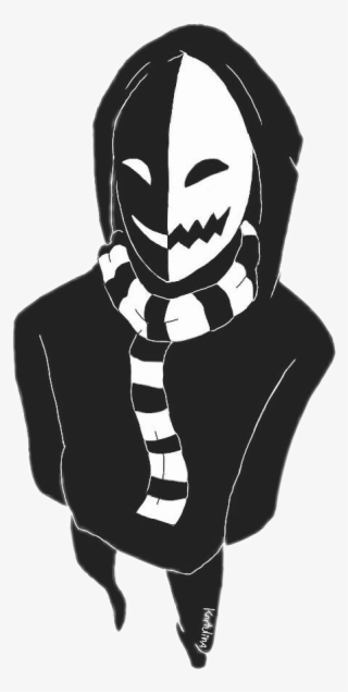 Creepypasta Kagekao Blackandwhite Mask Scary Creepy - Creepypasta ...