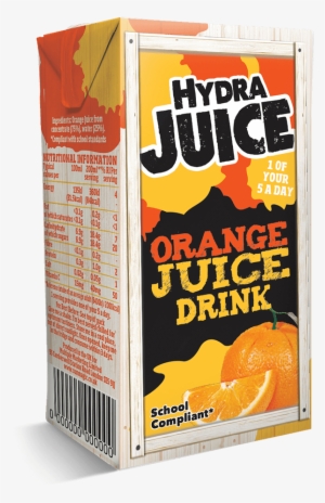 Hydra Juice 75% Orange Juice Drink 200ml - Orange PNG Image ...
