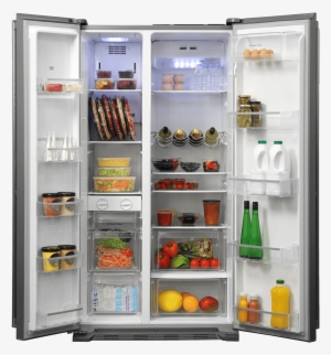 Electronics - Open American Fridge Freezer PNG Image | Transparent PNG ...