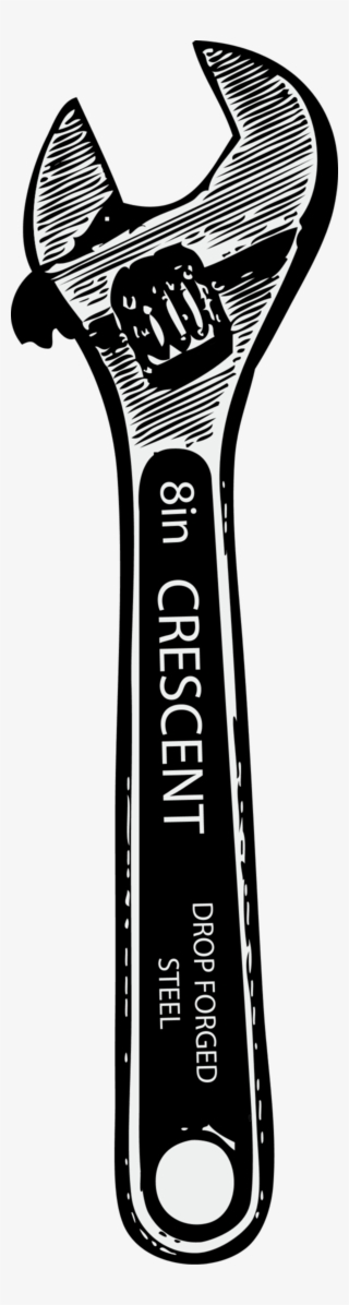 Adjustable Crescent Wrench Vector Clip Art - Crescent Wrench PNG Image ...