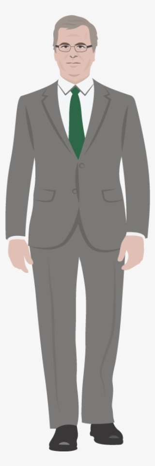 Jeb Bush Politics Portrait Illustration Vector - Formal Wear PNG Image ...