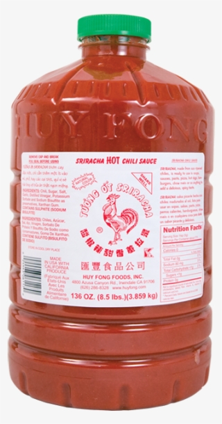 Hf Sriracha Chili Sauce - Huy Fong Foods PNG Image | Transparent PNG ...
