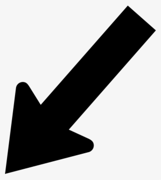 Arrow Diagonal Down Left - Arrow Down Left Png PNG Image | Transparent ...