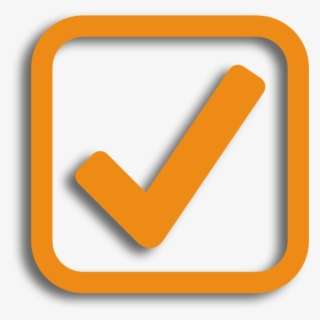 Learn More - Orange Check List Icon Png PNG Image | Transparent PNG ...
