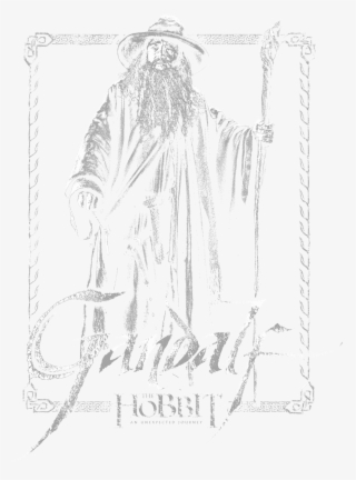 The Hobbit Gandalf Stare Juniors Tank PNG Image | Transparent PNG Free ...