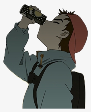Art, Flcl, And Fooly Cooly Image - Tv Head Anime Boy PNG Image ...