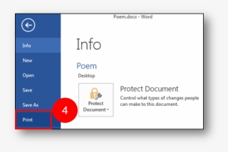 Click On The Print Icon - Steps To Print A Document PNG Image ...