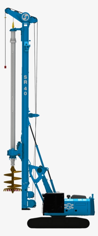Continuous Flight Auger - Bore Pile Machine Png PNG Image | Transparent ...