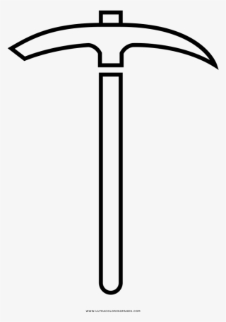 Pickaxe Coloring Page - Melee Weapon PNG Image | Transparent PNG Free ...
