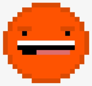 8-bit Annoying Orange - Pixel Art Red Button PNG Image | Transparent ...