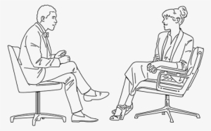 Employers Your Hiring Advisor - Two People Meeting Drawing PNG Image ...