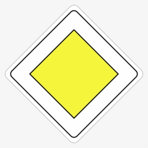 France Road Sign Ab6 - French Priority Road Signs PNG Image ...