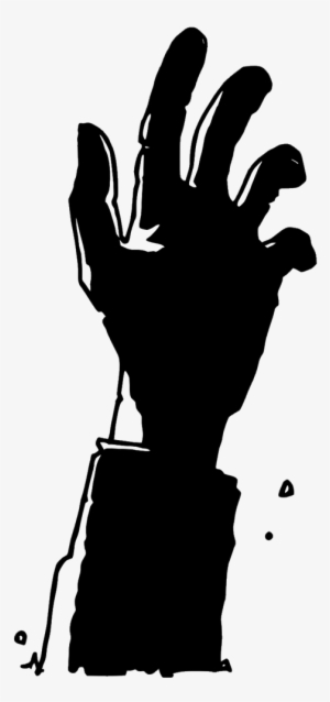 Ground Burster Zombie Hand Figurine - Zombie Hand Paper Mache PNG Image ...