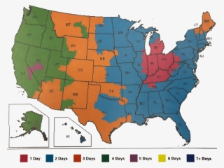 This Map Illustrates Service Schedules In Business - Fedex Shipping Map ...