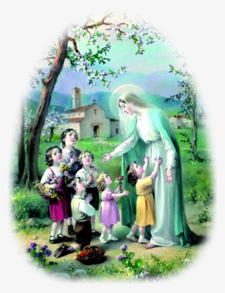 Mother Mary Blessing Children PNG Image | Transparent PNG Free Download ...