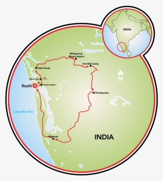 Rural Kerala, India Map - Circle PNG Image | Transparent PNG Free ...