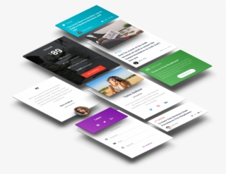 Unconventional Cards - City Material Transparent Ui Design PNG Image ...