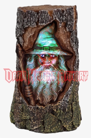 Wizard Led Tree Trunk Statue - Grand Way PNG Image | Transparent PNG ...
