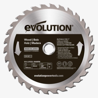 Evolution Industrial Wood Saw Blades - Evolution 255mm Blade Steel PNG ...
