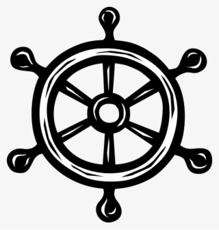 Vector Illustration Of Ship's Helm Wheel Or Boat's - Tire Icon Png PNG ...