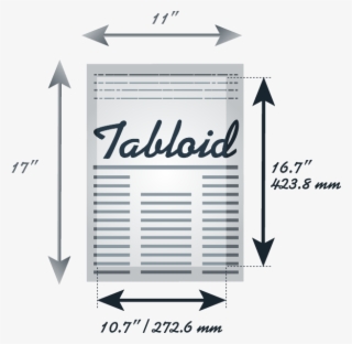 Print Surface Tabloid - Tabloid Size Cm PNG Image | Transparent PNG ...