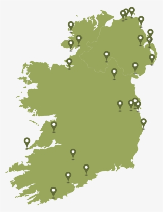 Castles & Towers - Map Of Ireland Vector PNG Image | Transparent PNG ...