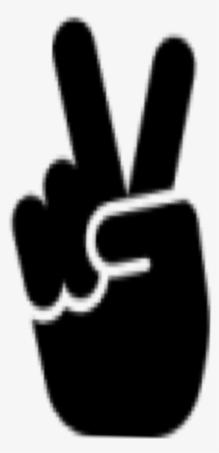 Silhouette Shadow Black Hand Peace Peacesign Sign Signl - Victory Sign ...