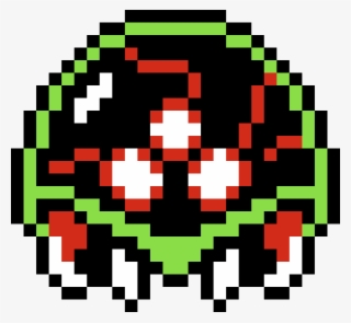 Metroid - Minecraft Metroid Pixel Art PNG Image | Transparent PNG Free ...