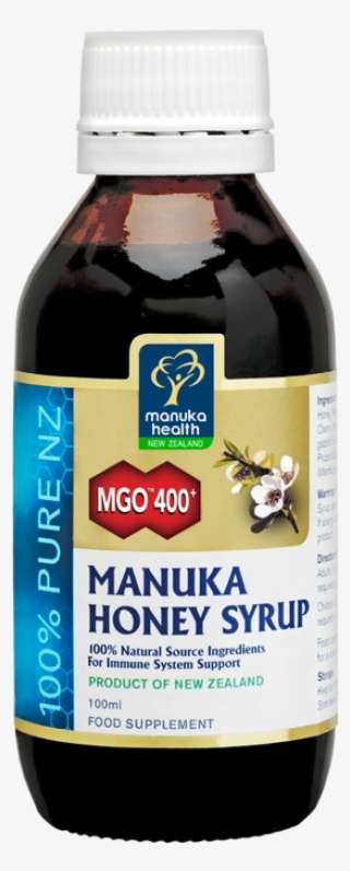 170 Manuka Syrup Bottle - Manuka Health Honey 100+ 500g PNG Image ...