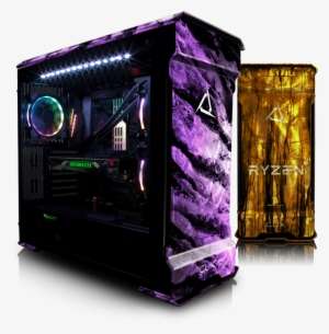Clx Gaming Pc Kit Image - Purple Desktop Pc Cases PNG Image ...