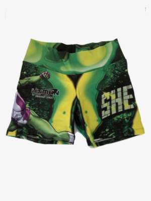 She Hulk Woman Shorts Longer - Board Short PNG Image | Transparent PNG ...