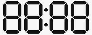 Clock Vector Digital - Digital Clock Display Png PNG Image ...